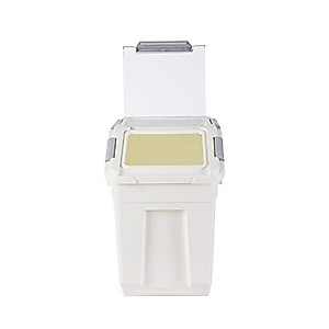 Rice Storage Container with Wheels Seal Locking Lid PP((507.27oz / 3.96gal / 80cup / 15L),Pack-2)