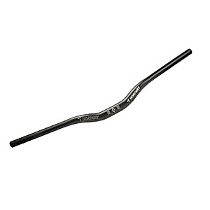 Himiway Mountain Bike Handlebars, Aluminum Alloy MTB Riser Bars Handlebar Rise 30mm Diameter 31.8mm Length 780mm Extra Long Black Bicycle Handlebar for Most MTB, Road Bike