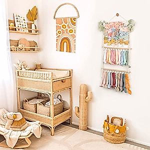 POVETIRE Headband Holder Bow Holder for Girls Hair Bows,Hair Bow Organizer Hair Accessories Display Storage Wall Hanging Decor for Baby Nursery Toddler Girls Room