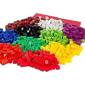 hand2mind Centimeter Unit Cubes Set with 4 Baseboards