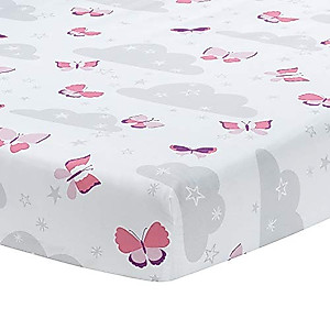 Bedtime Originals 3 Piece Crib Bedding Set, Butterfly Kisses, Multicolor