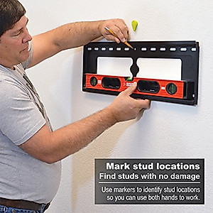 Calculated Industries 7310 StudMark Magnetic Stud Finder with 2 Removable Magnet Markers | Finds & Marks up to 3 Stud Locations | Updated 2020 More Powerful Rare Earth Magnets, No Batteries Needed