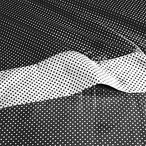 Anne Klein Westhill Dot, 100% Cotton Sateen Sheet Set, with Flat Sheet, Fitted Sheet, Pillowcases,Full, Black