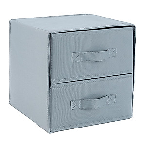 Underwear Organizer Drawers – Hard Shell Foldable Cabinet Closet Organizers – Pullout Drawers for Shelf Dresser Storage – Space Saving Storage Box for Underwear, Socks, Lingerie, Ties etc (Gray)