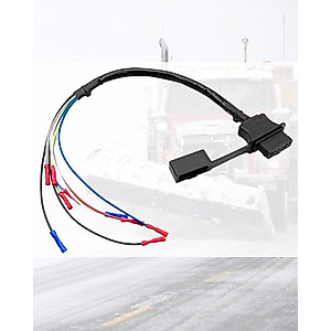 NTSUMI 9 Pin Truck and Plow Side Repair Harness Kit Fit for Western Fisher Snow Plow Replace 49317 22335K 49308 22336K
