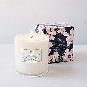 Soap & Paper Factory Vanilla Fleur 9.5 oz Large Soy Candle