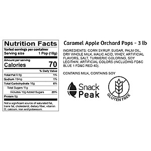 Caramel Apple Orchard Pops Snack Peak Gift Box 3 lb (Green Apple)