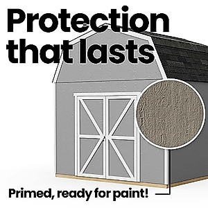 Handy Home Products Braymore 10x16 Do-It-Yourself Wooden Storage Shed with Floor