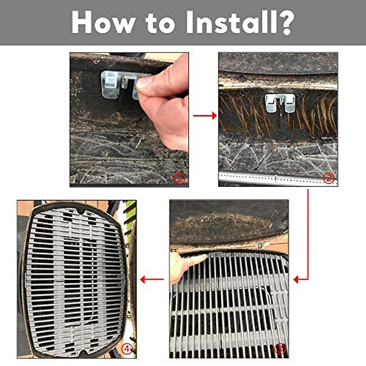 Uniflasy 7645 Cast Iron Cooking Grates Propane Tank Adapter Hose 5 Feet 1lb to 20lb Converter for Weber Q200, Q220, Q2000, Q2400 Series Gas Grills