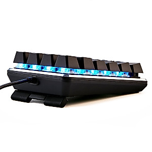 Qisan Mechanical Numeric Keypad GATERON Blue Switch Wired Ice Blue Backlight Gaming Keypad/Keyboard 21 Keys Portable Mechanical Numpad Extended Layout | Laptop Accessories | keypad for Computer