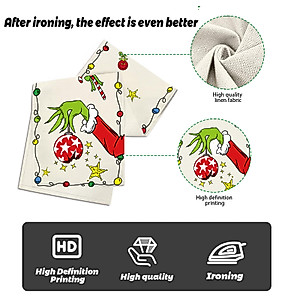 Christmas Table Runner, Merry Christmas Runner 72 Inches Long, Farmhouse Burlap Table Runner for Christmas Table Decor, Xmas Table Runner, Holiday Dining Table Runner,Winter Table Runner 12x72 Inch