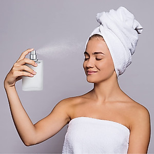 6 Pcs Frosted Glass Bottle 100ml Perfume Atomizer Dispenser Refillable Spray Empty Perfume Bottles Fine Mist Atomizer Cosmetic Container for Women Men Travel Essentials