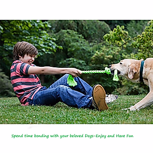 ZoyPet Dog Toys Flying Disc Rope Toy Chew Toys 2 Pack for Dogs Flying Discs Training Cotton Rope-Dog Toy Pack Set DT1-2P