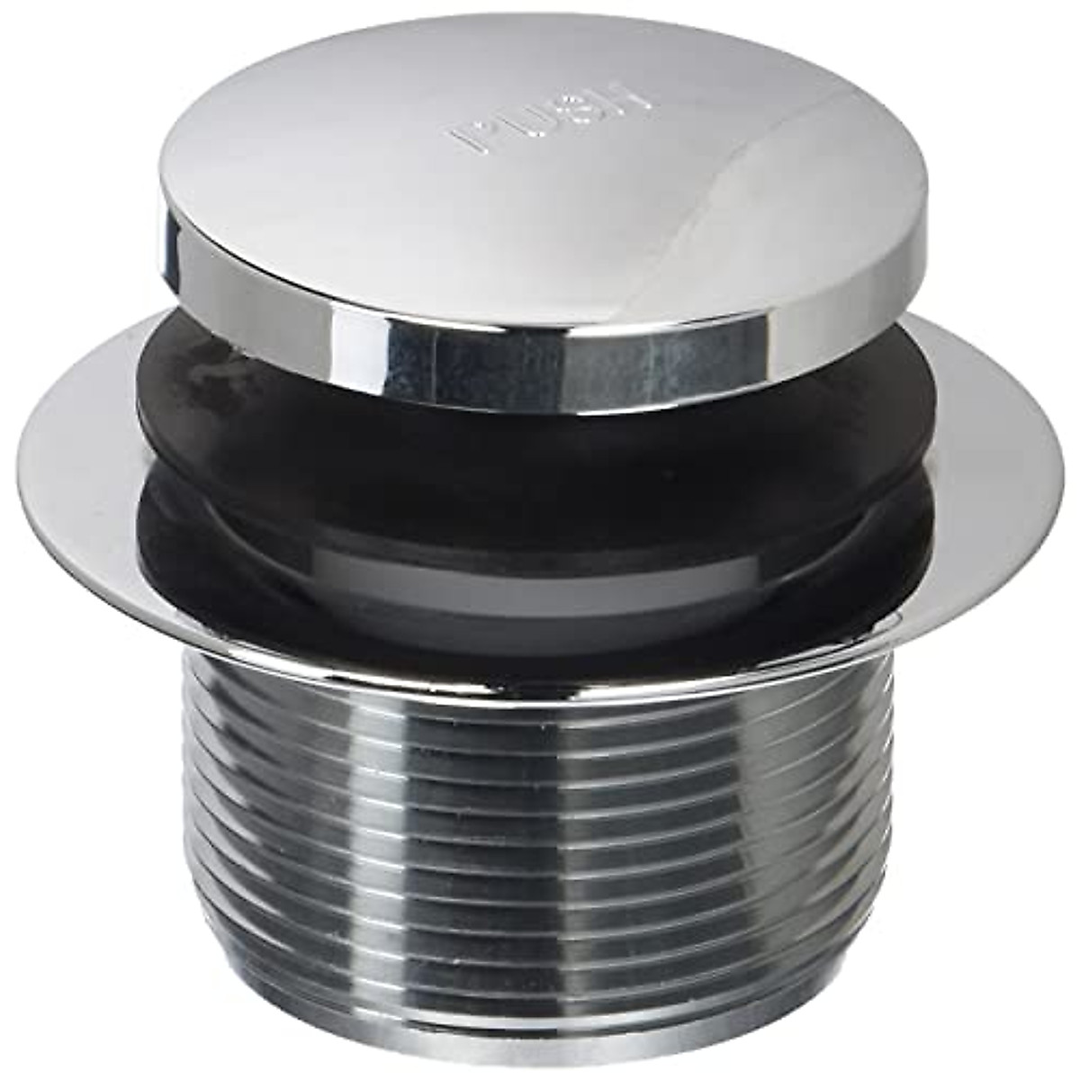 Westbrass Y593244CP White Tubular Tip-Toe Bath Waste and Overflow Assembly, Polished Chrome