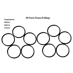 HASMX 10 Pack Piston O-Rings for Hitachi Replaces Part Numbers: 877-368, 877368 and Fits Hitachi Nailer Models: 83AA2, NR65AK, NR65AK(S), NR65AK2, NR83A, NR83A2, NR83A2(S), NR83A3, NR83A3(S), NR83AA