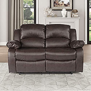 Lexicon Baluze Double Reclining Loveseat, Brown