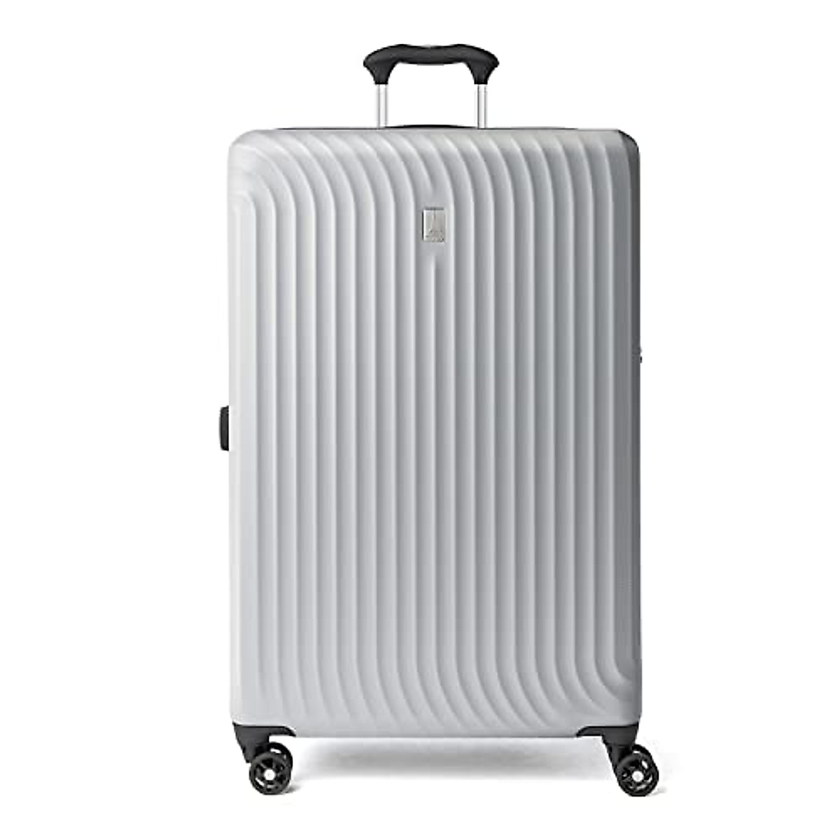 Travelpro Maxlite Air Hardside Expandable Checked Luggage, 8 Spinner Wheels, Lightweight Hard Shell Polycarbonate Suitcase, Metallic Silver, Checked Large 28-Inch