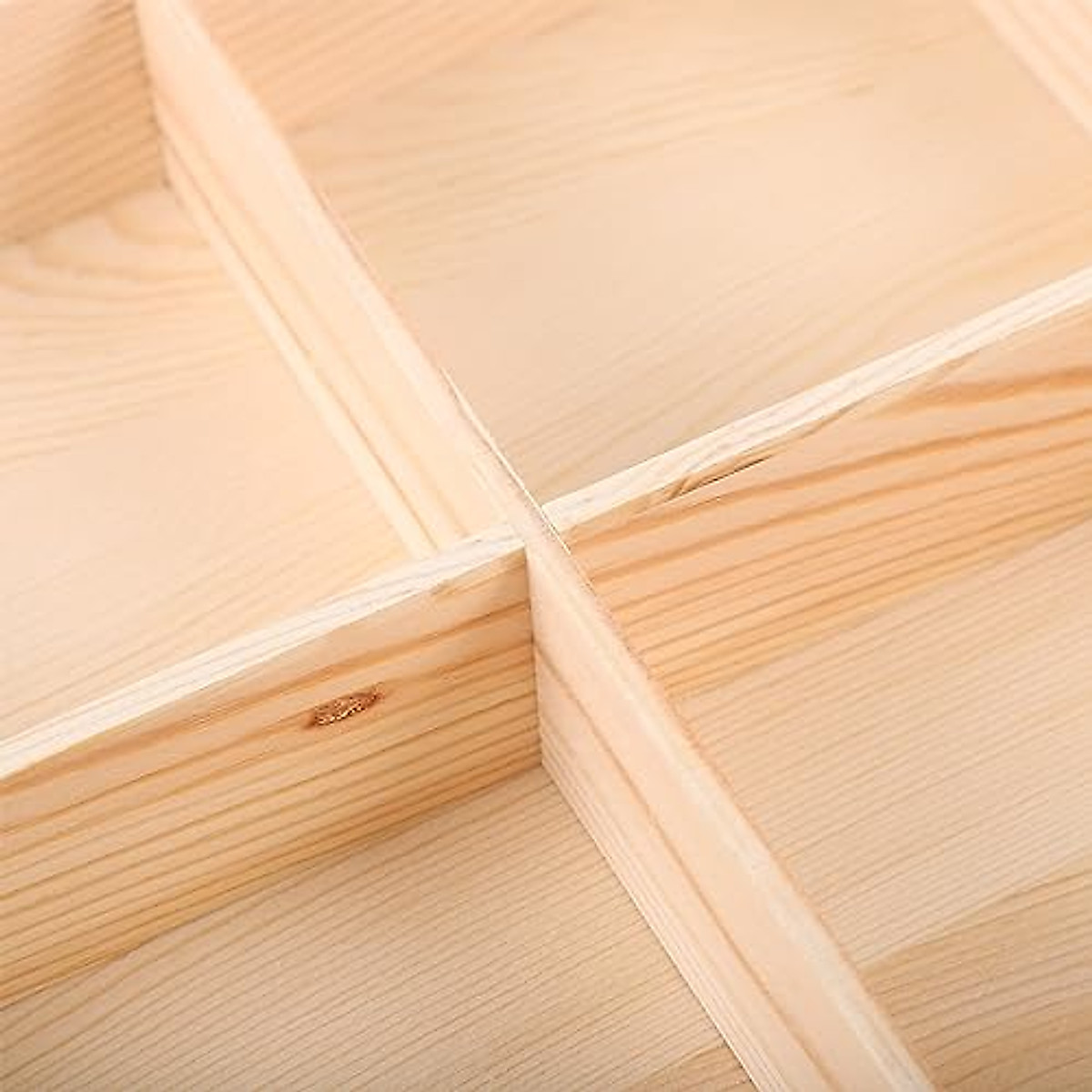 Tea Bag Holder Bamboo Tea & Food Storage Organizer Container Box 6 Compartment Tea Coffe Packet Box Wooden Sugar Bag Box for Tea Bags Coffee Snacks Sugar Sweeteners Small Packets