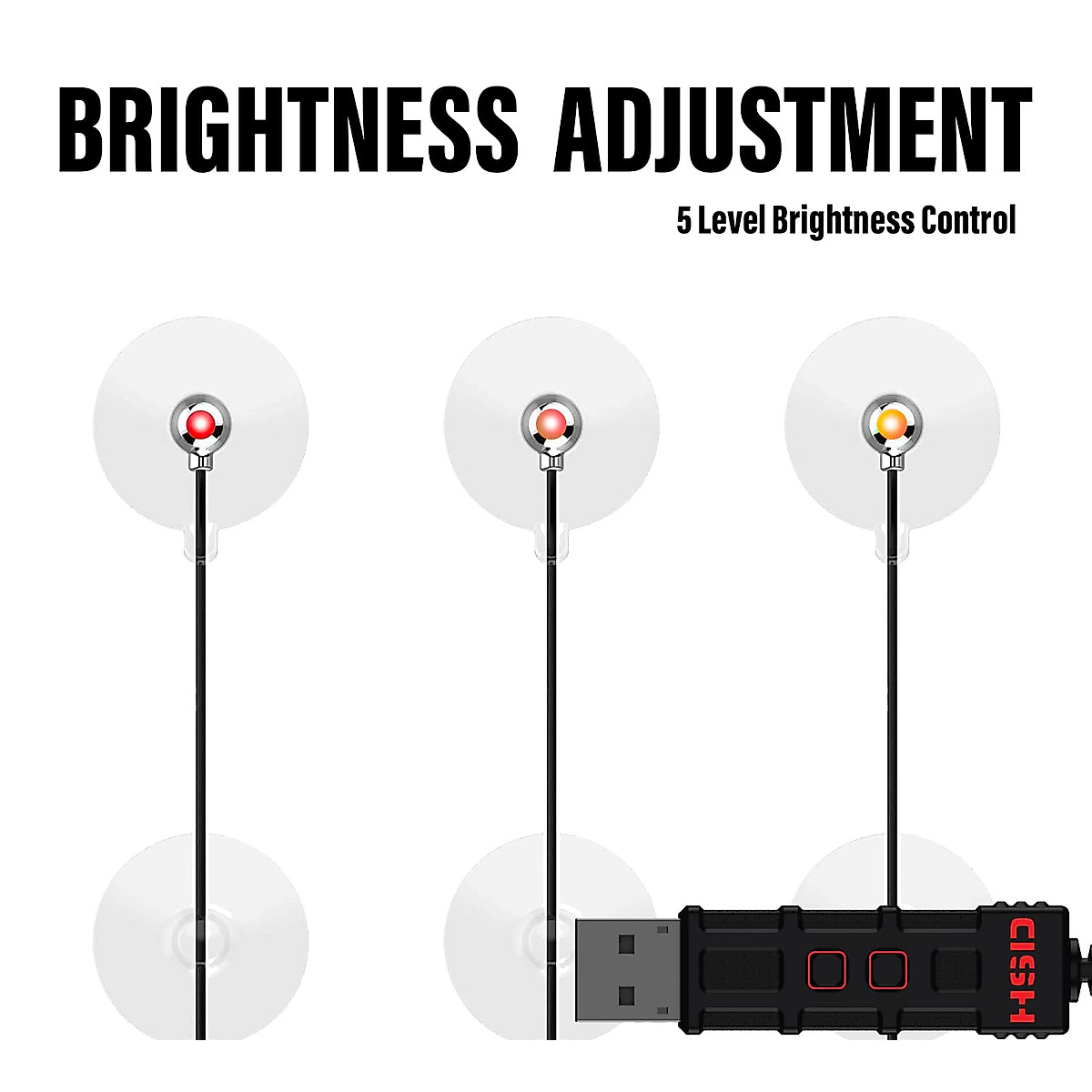 PRO Color and Brightness Control Dot LED Aim Assist Mod for Gaming TV Compatible with Xbox, Playstation, Nintendo and PC - Works with All Shooter Video Games and FPS or TPS