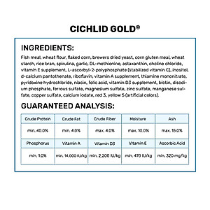 Hikari 2-Ounce Cichlid Gold Floating Pellets for Pets, Medium