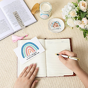 Aliceset 8 Pcs Teacher Appreciation Gifts for Women Thank You Gift 20oz Tumbler Tote Bag Makeup Bag Candle Jewelry Tray Pen Bookmark Greeting Card Back to Birthday Gifts