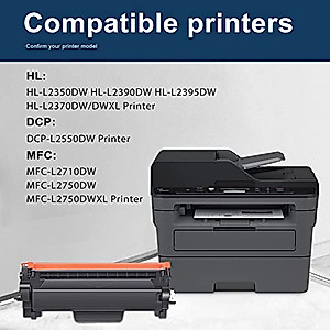 TN-760 TN760 Toner Cartridge High Yield Black - YOIS Compatible TN 760 Toner Cartridge Replacement for Brother TN760 MFC-L2710DW L2750DW DCP-L2550DW HL-L2390DW L2395DW L2370DW/DWXL Printer (TN760 1PK)
