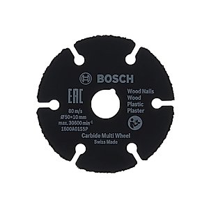 Bosch Carbide Multi Wheel Cutting Disc (for Multi Material, Ø 50 mm, Accessories for Bosch Easy Cut & Grind)