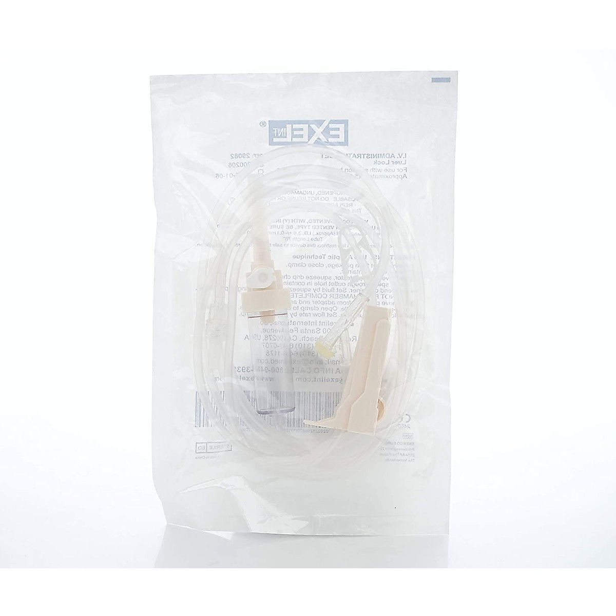 Exelint 29082 IV Administration Set, 15 Drops/mL, Luer-Lock, Y-Injection Site, 78" Tubing (50 Count)