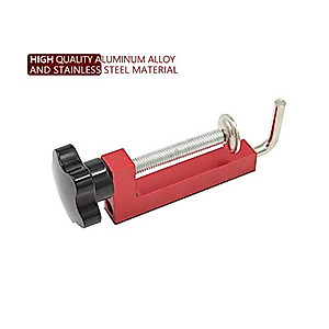 2pcs Aluminum Alloy Fence Clamp Woodworking Clamp G Clip Dedicated Fixture Adjustable Frame Fast Fixed Clamp for Woodworking Benches