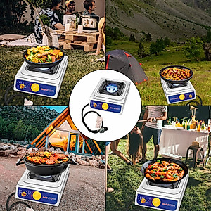 Vivicreate Camping Stove, Gas Stove, Gas Grill, Outdoor Stove, Propane Gas Stove, Propane Gas Burner, Fishing Stove, Hiking burner (Aluminum)