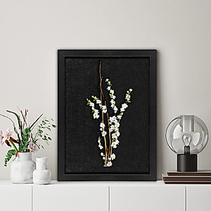 TORASO Cork Board Bulletin Board with Felt,,Wood Framed Display Bulletin Board for Walls with Pins, Eye Bolts, gaskets, Screws, Pin Board for Office, School and Home(Black,1pc)