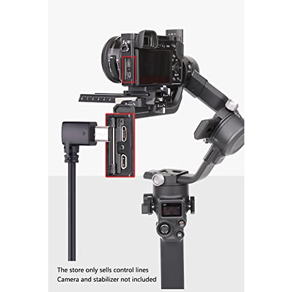 Camulti Multi to USB-C Type C Control Cable for DJI Ronin RSC2 RS2 RS3 RS3 pro RS3 Mini stabilizer Compatible with Sony Camera a6300 a6400 a7M3 a7S2 a7R3 a7R4 a7S3 a7M4