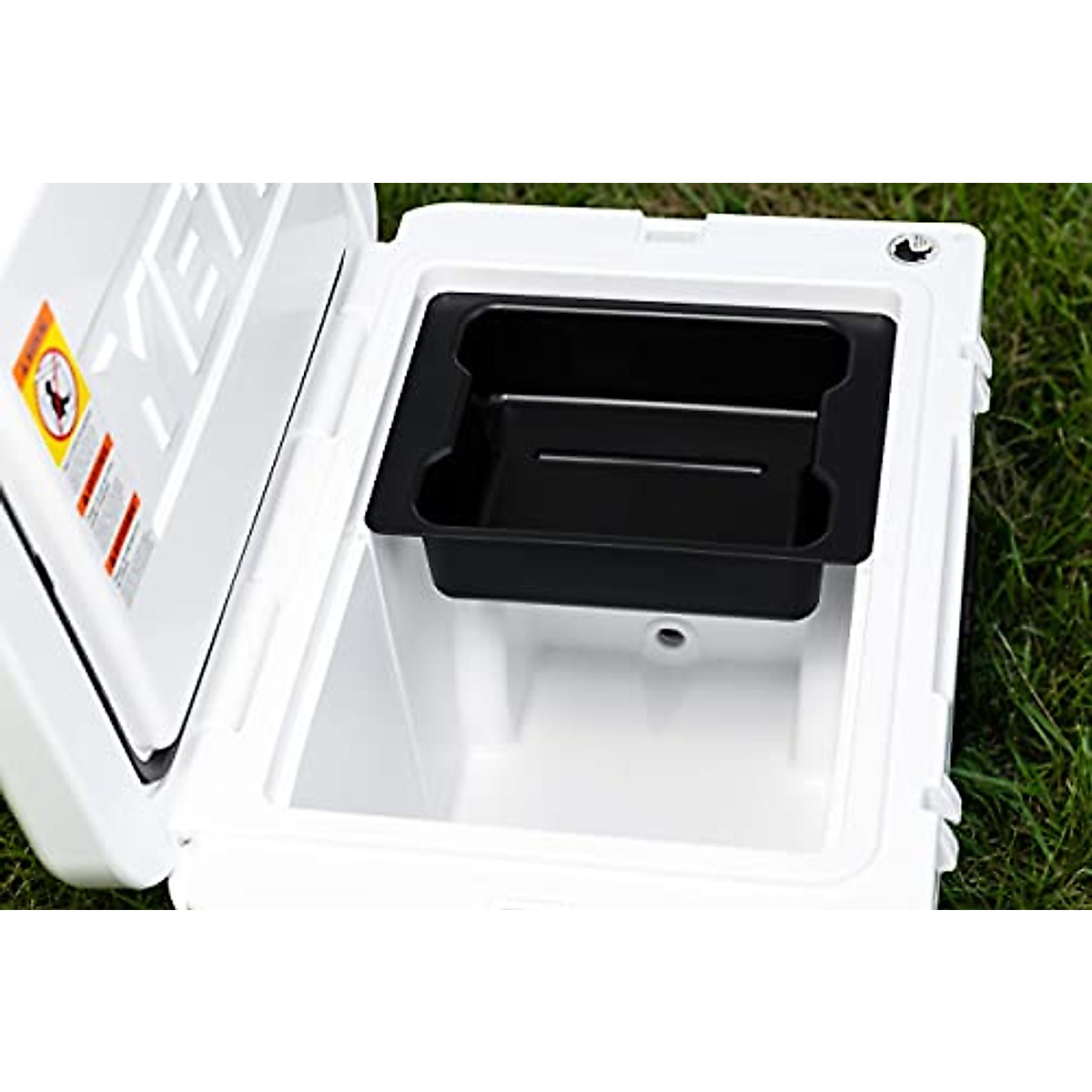 BEAST COOLER ACCESSORIES Solid Plastic Dry Goods Tray for Yeti Tundra Haul Cooler, Black, 12"