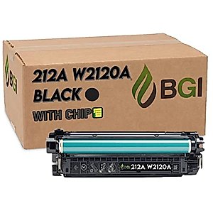 BGI Remanufactured Toner Cartridge Replacement for HP 212A W2120A Black Toner for Use in M554 M555 MFP M578 Series | TAA Compliant, STMC Certified, USA Remanufactured Product | with Chip