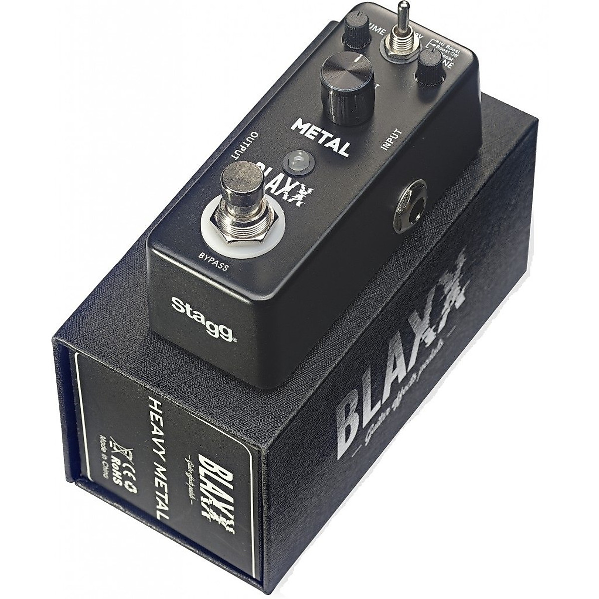 Stagg BX-METAL BLAXX Series Three Mode Heavy Metal Distortion Pedal for Guitar