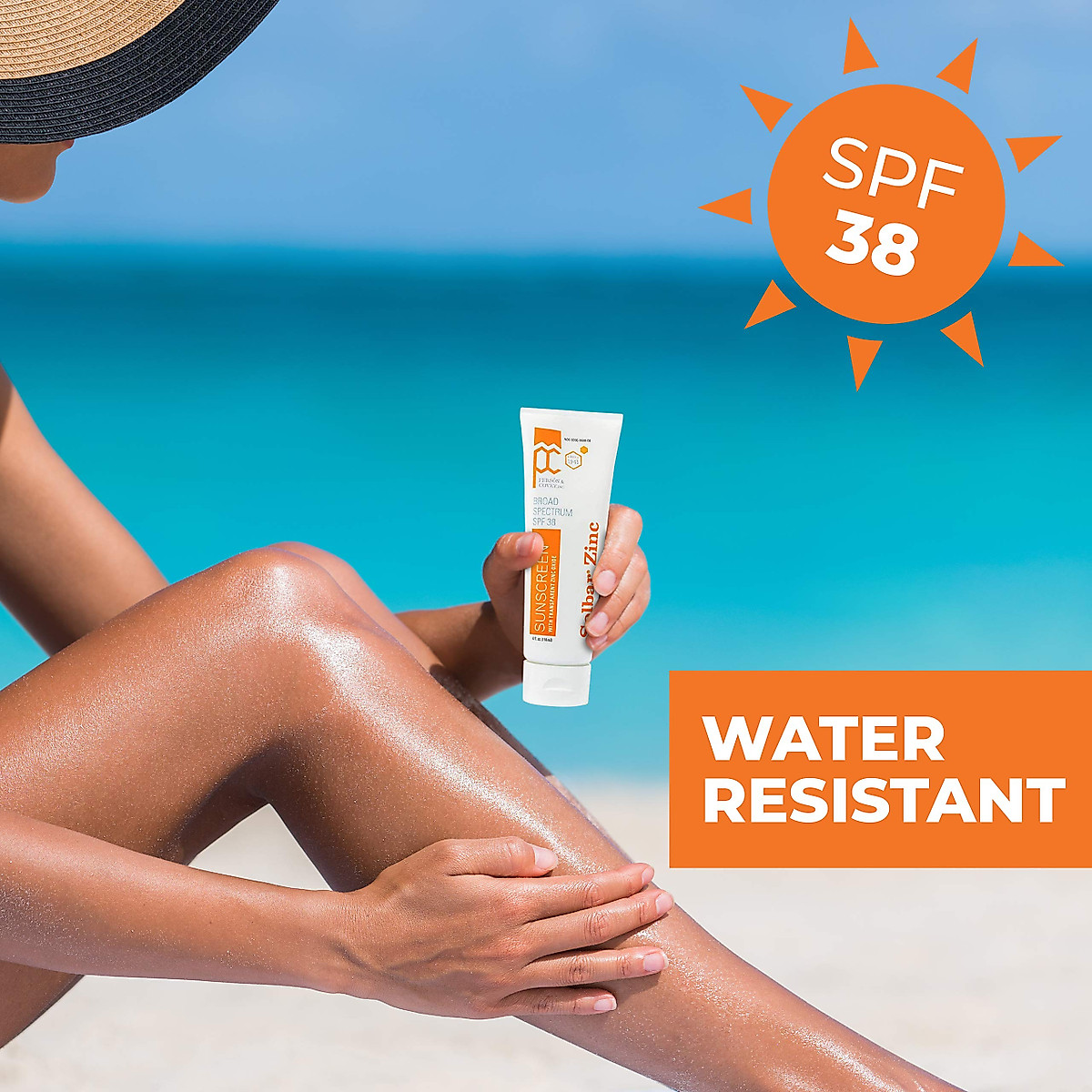 SOLBAR Sunscreen Zinc Unscented Transparent Cream SPF 38, 4 oz