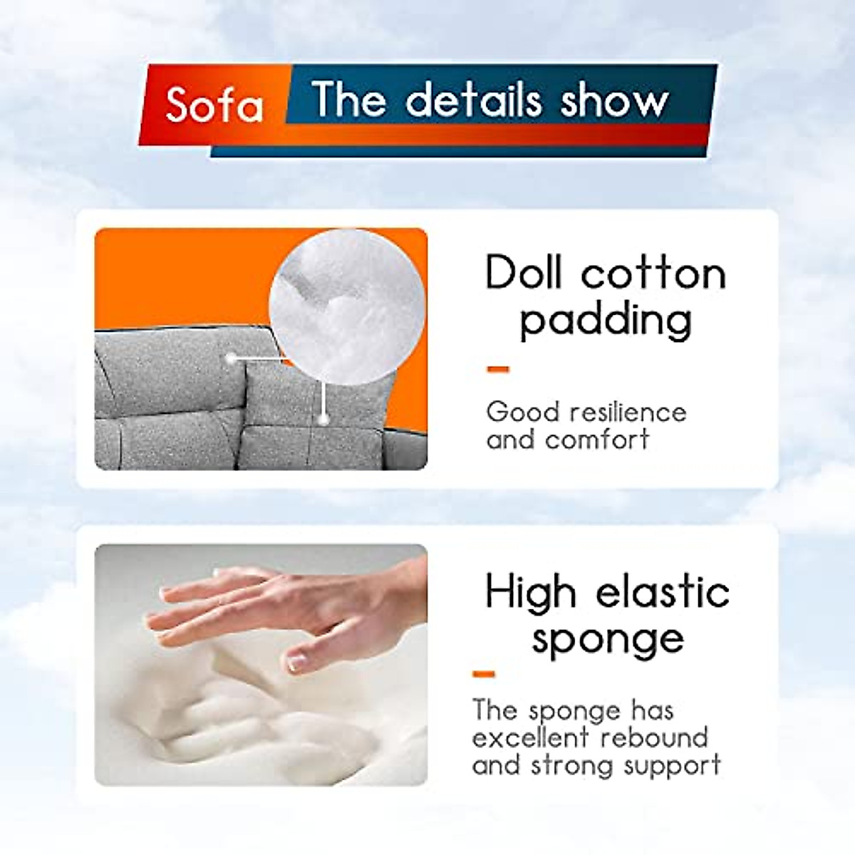 FDW Futon Bed Folding Small Convertible Sofa for Living Room and Homeoffice Furniture, Grey