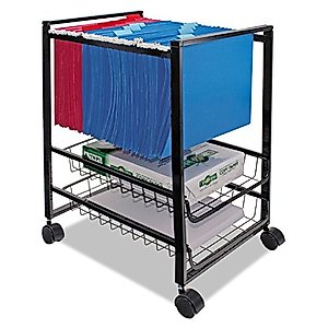 Advantus Mobile File Cart with Sliding Baskets