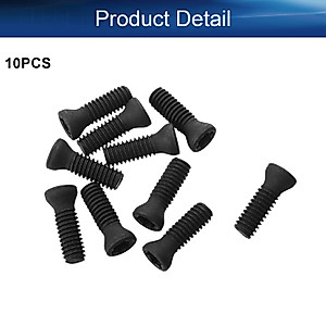 Auniwaig Black Screws Torx M2.5 x 8mm Carbon Steel Flat Head Socket Head Cap Screws Bolt 12.9 Grade for Replacement 10pcs