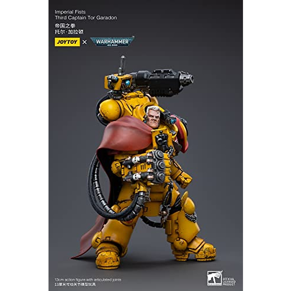BLOOMAGE JOYTOY (BEIJING) TECH Warhammer 40k: Imperial Fists Third Captain Tor Garadon 1:18 Scale Figure