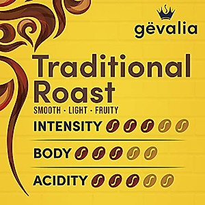 Gevalia Traditional Roast Ground Coffee (12 oz Bags, Pack of 3)