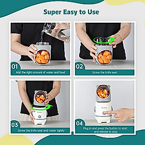 Baby Food Maker, 17 in 1 Set for Baby Food, Fruits, Meat, Baby Food Processor with Baby Food Containers, Baby Plates, Silicone Spoon, Baby Bibs, Baby Food Feeder Pacifier Baby Essentials Gift Set