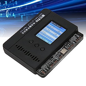Small Battery Tester, Low Power Plug and Play Supports Dual Operation Mode Battery Cycle Tester 1.8 Inch TFT Screen Professional for Phone Batteries (US Plug)