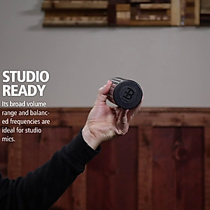 Meinl Percussion StudioMix Shaker with Textured Synthetic Body — NOT MADE in CHINA — for Percussionists and Drummers, 2-YEAR WARRANTY (SH12-L-BK)