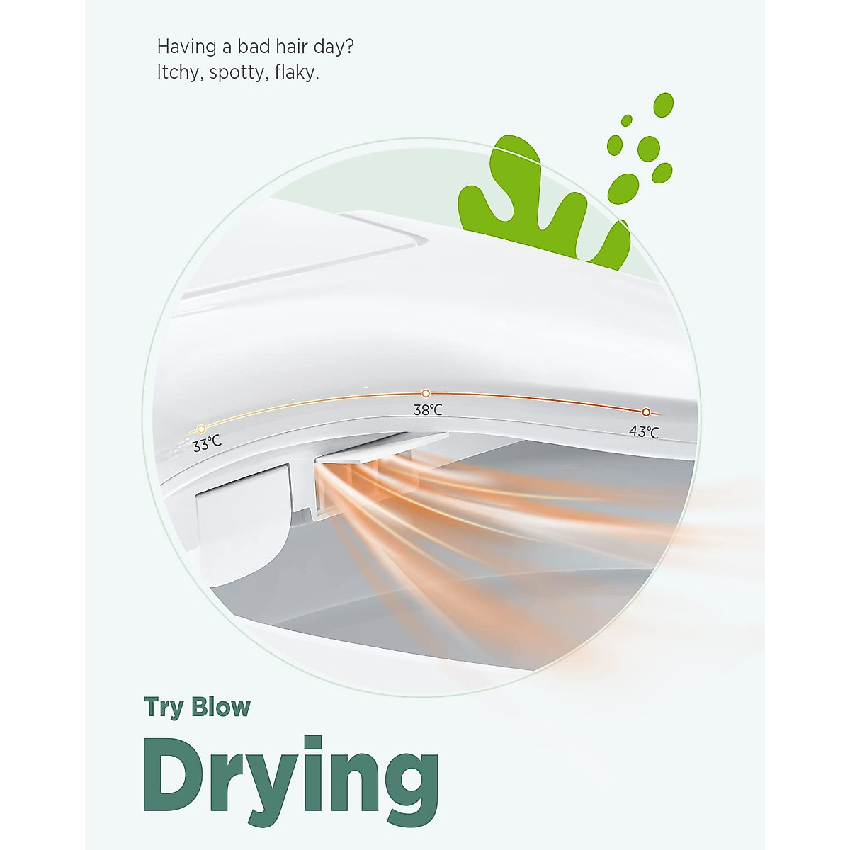 Silonn Electric Bidet Toilet Seat for Elongated Toilets, Heated Seat with Warm Air Dryer, Nightlight, Self-Cleaning Dual Nozzle, Posterior Washing and Feminine Cleaning, White