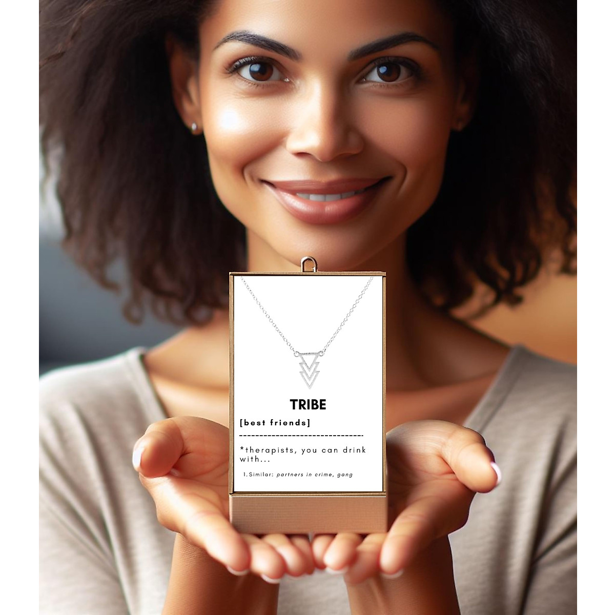 VIY Personal Card Tribe necklace for women friendship, Friend Christmas gifts, To my badass squad jewelry Funny friend gifts for women, Badass women gifts, Best friend necklaces for women