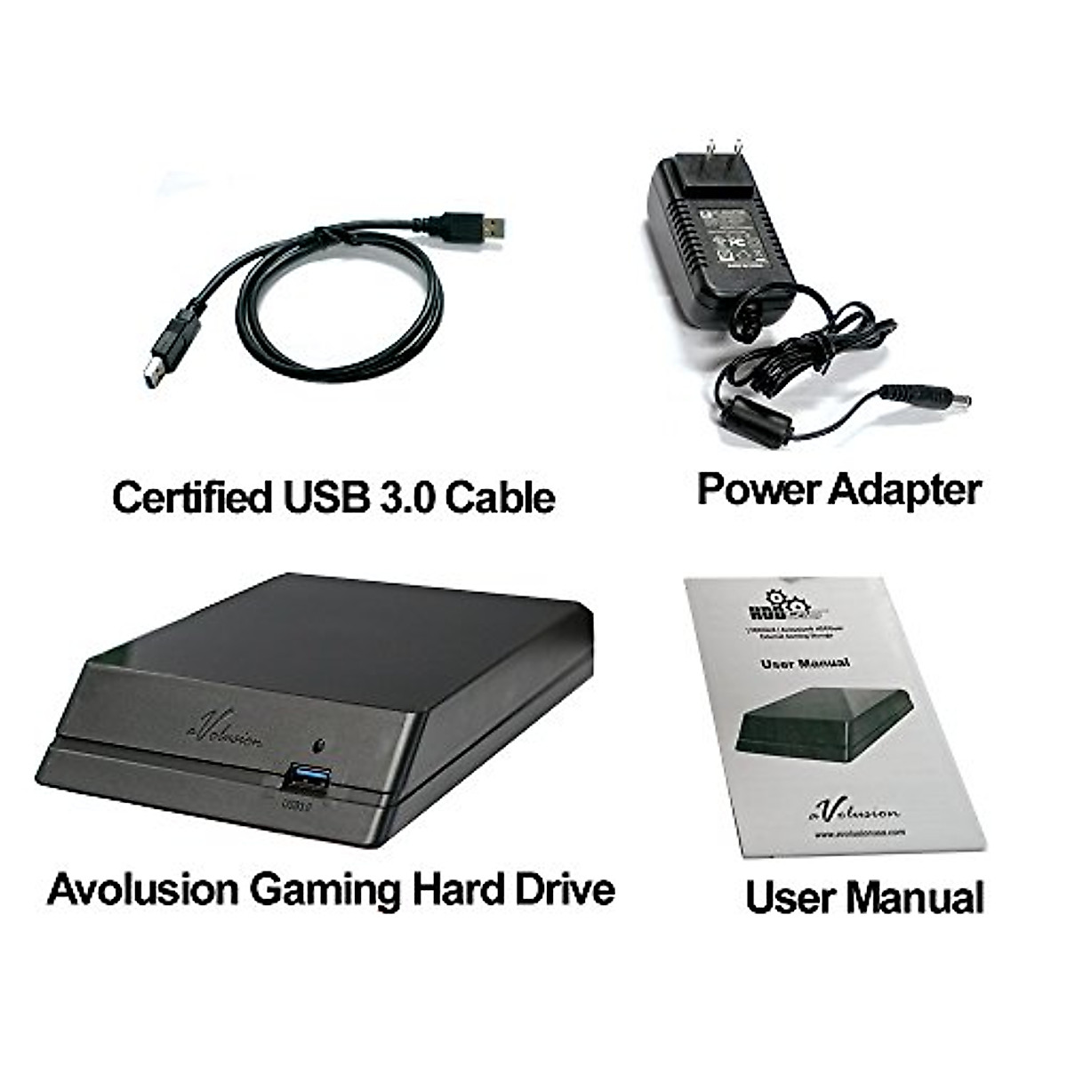 Avolusion HDDGear 6TB (6000GB) 7200RPM 64MB Cache USB 3.0 External Gaming Hard Drive (for PS4 Pro & Slim, Pre-Formatted) - 2 Year Warranty