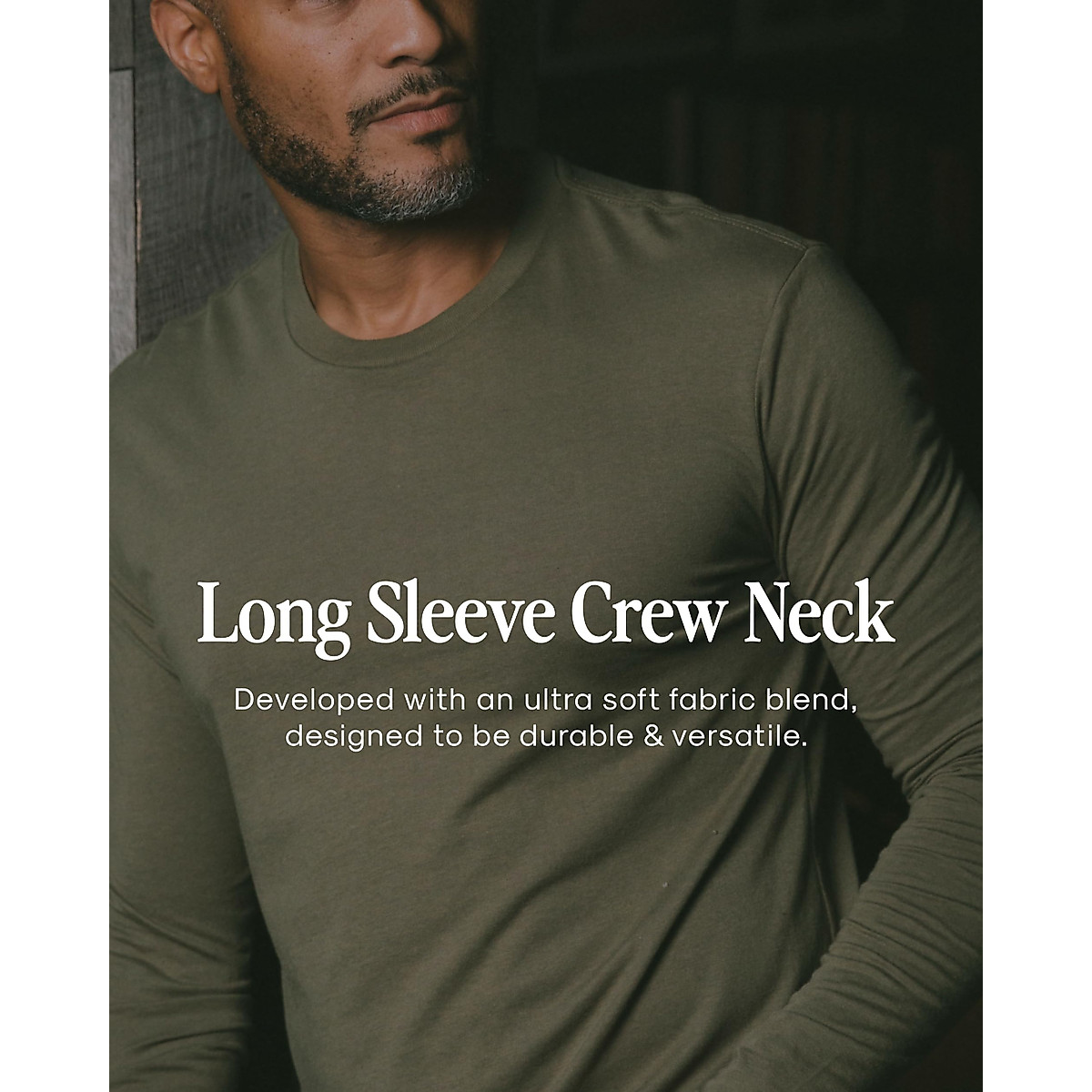 True Classic Mens Long Sleeve Thermal Tee Shirts - Crew Neck Long Sleeve Thermal T Shirt - Regular, Pack of 1, Charcoal Heather Gray, XXL