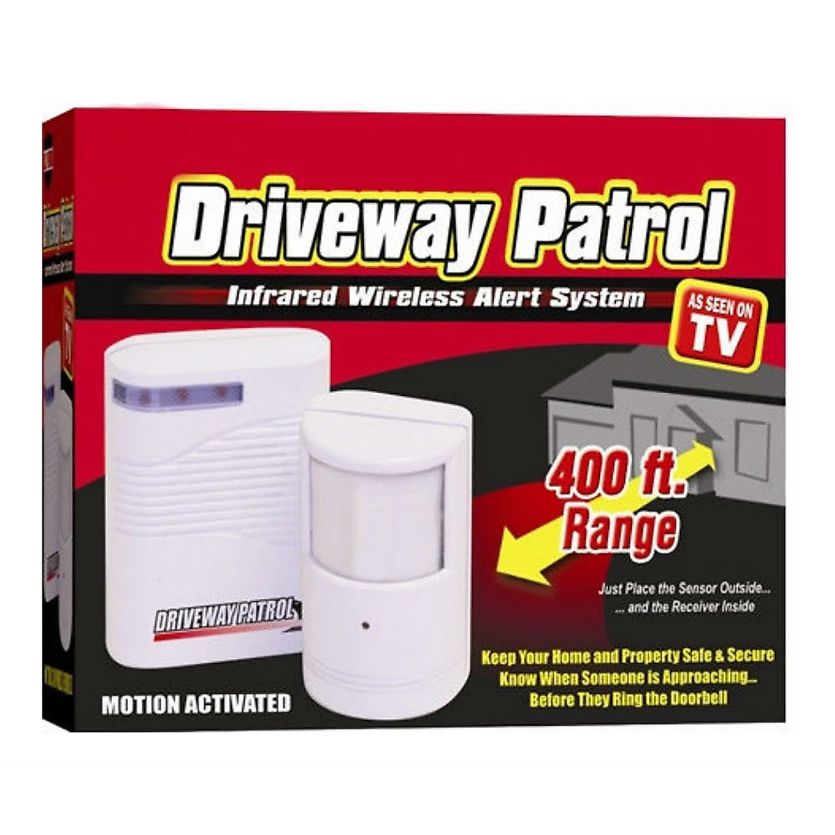 Driveway Patrol Garage Motion Sensor Alarm Infrared Wireless Alert Secure System