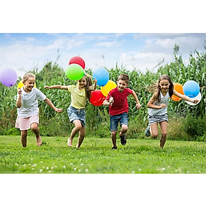 QRabbit 600 Pack 12" Party Balloons, Premium Quality Strong Latex Balloons for Helium or Air Use, 15 Assorted Bright Rainbow Colors for Wedding Birthday Graduation Anniversary Party Decoration